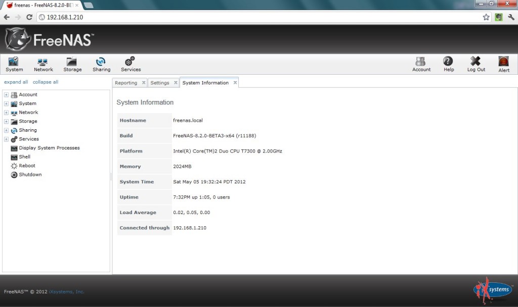 FreeNAS – Initial configuration | Angel's Place
